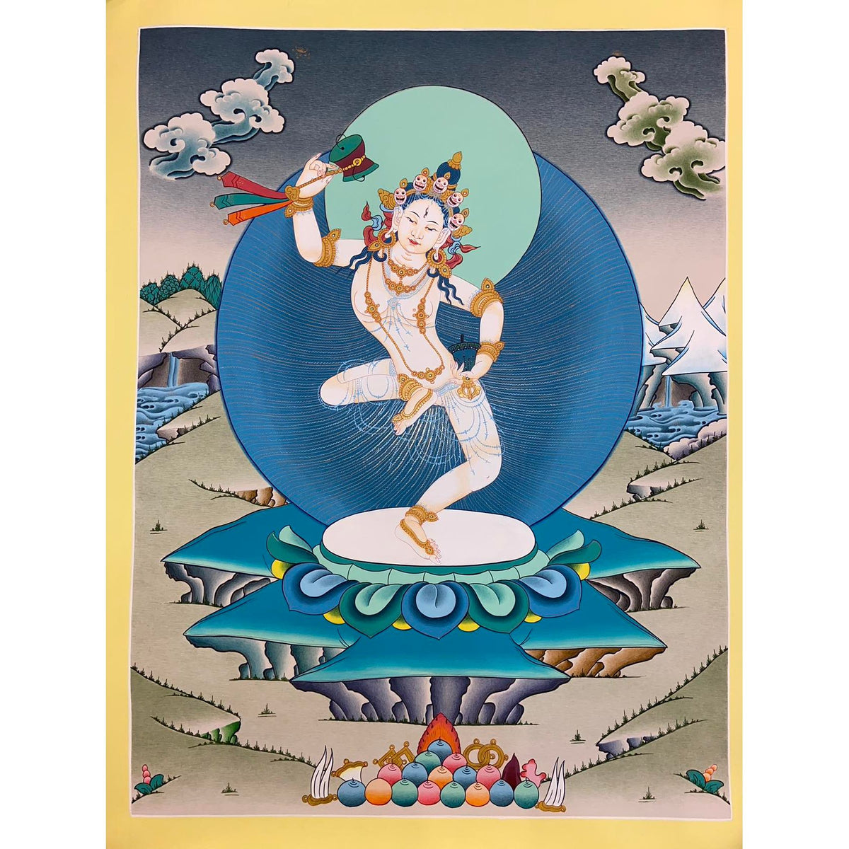 Machig Labdron Tibetan Thangka Painting– Art Of Tibet