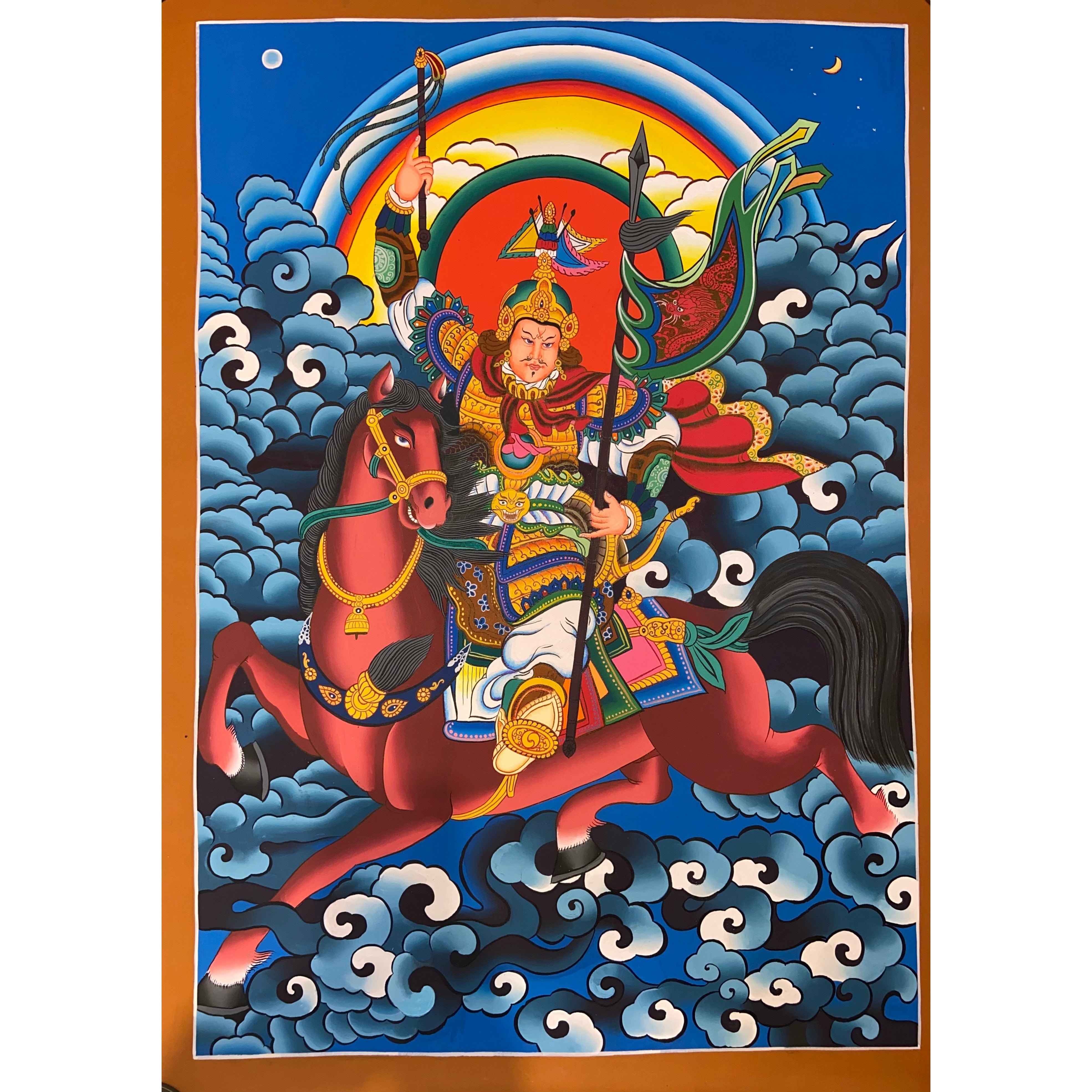 King Gesar Masterpiece Thangka– Art Of Tibet