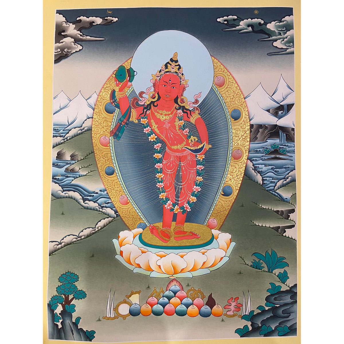 Yeshe Tsogyal Thangka– Art Of Tibet